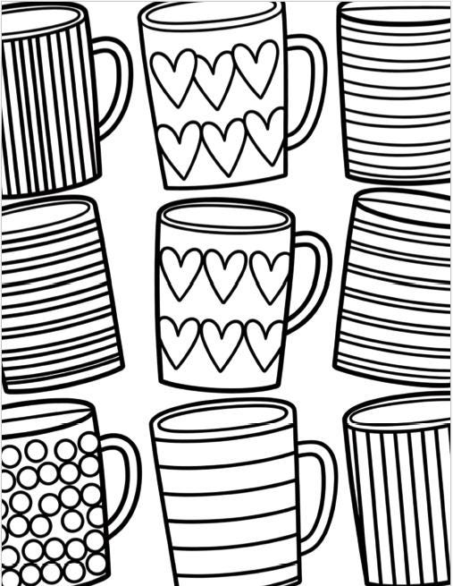 All About Comfy Patterns: A Big, Bold-easy Coloring Book for Adults and ...