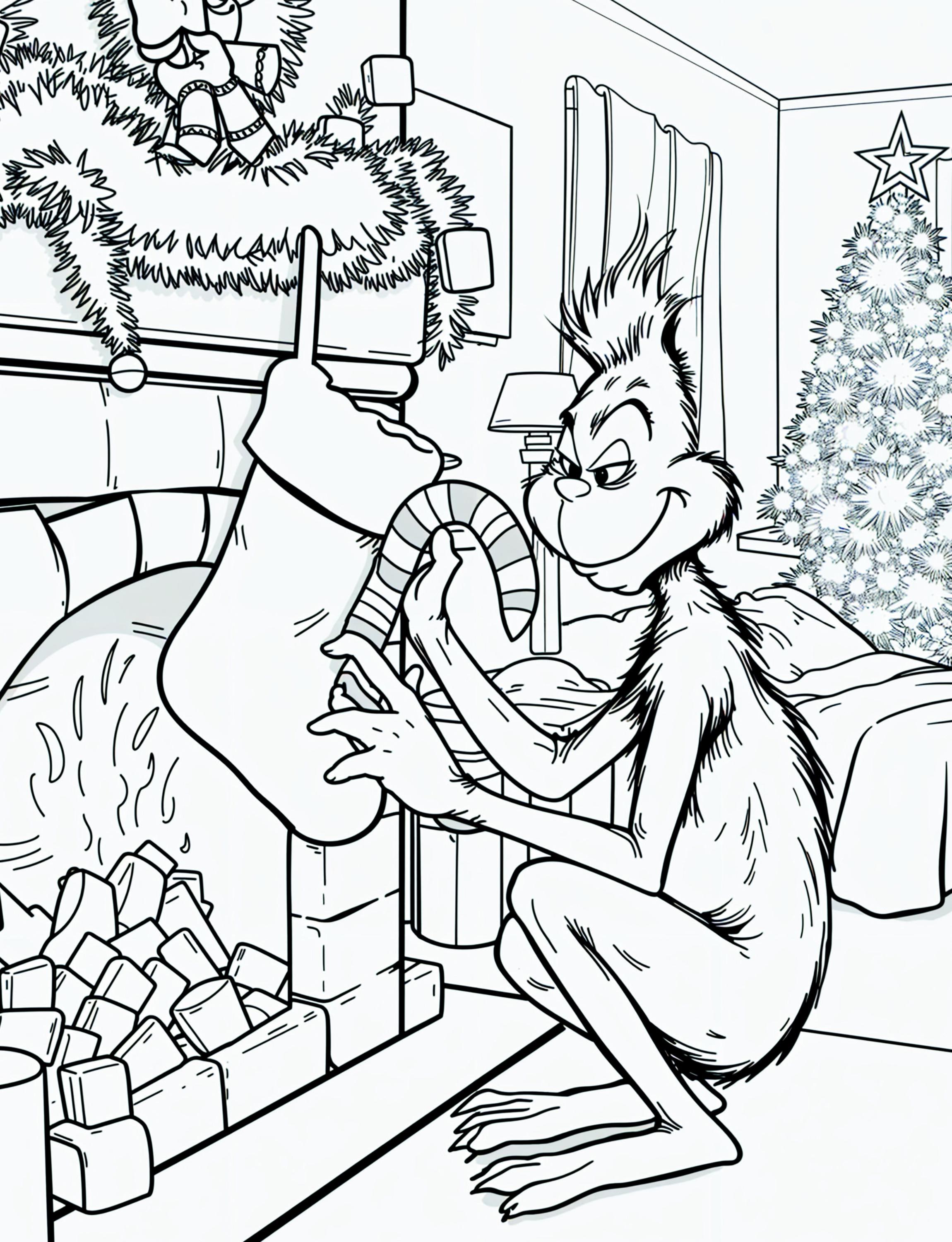 The Grinch Gone Wild: A Christmas Shenanigans Coloring Book - Etsy