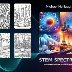 STEM Spectrum Coloring Book: Vibrant Coloring for Science Enthusiasts ...