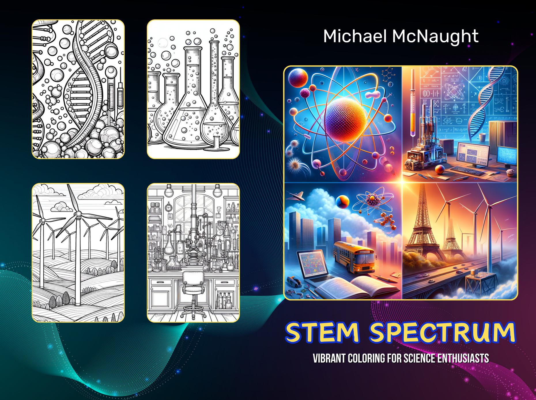 STEM Spectrum Coloring Book: Vibrant Coloring for Science Enthusiasts ...