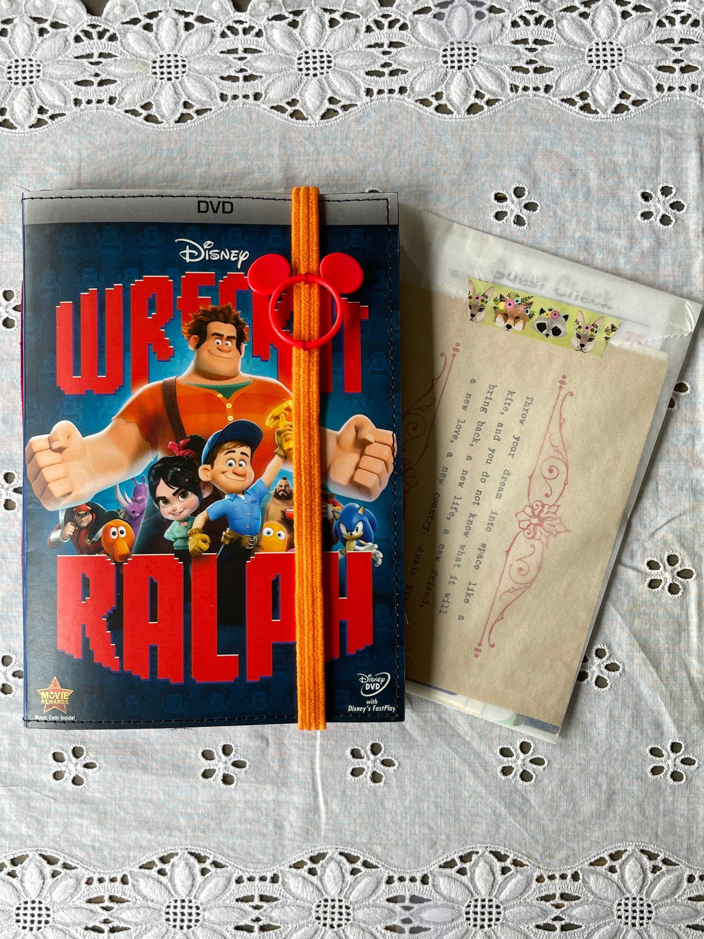 Disneys Wreck It Ralph Upcycled Dvd Cover Junk Journal Scrapbook