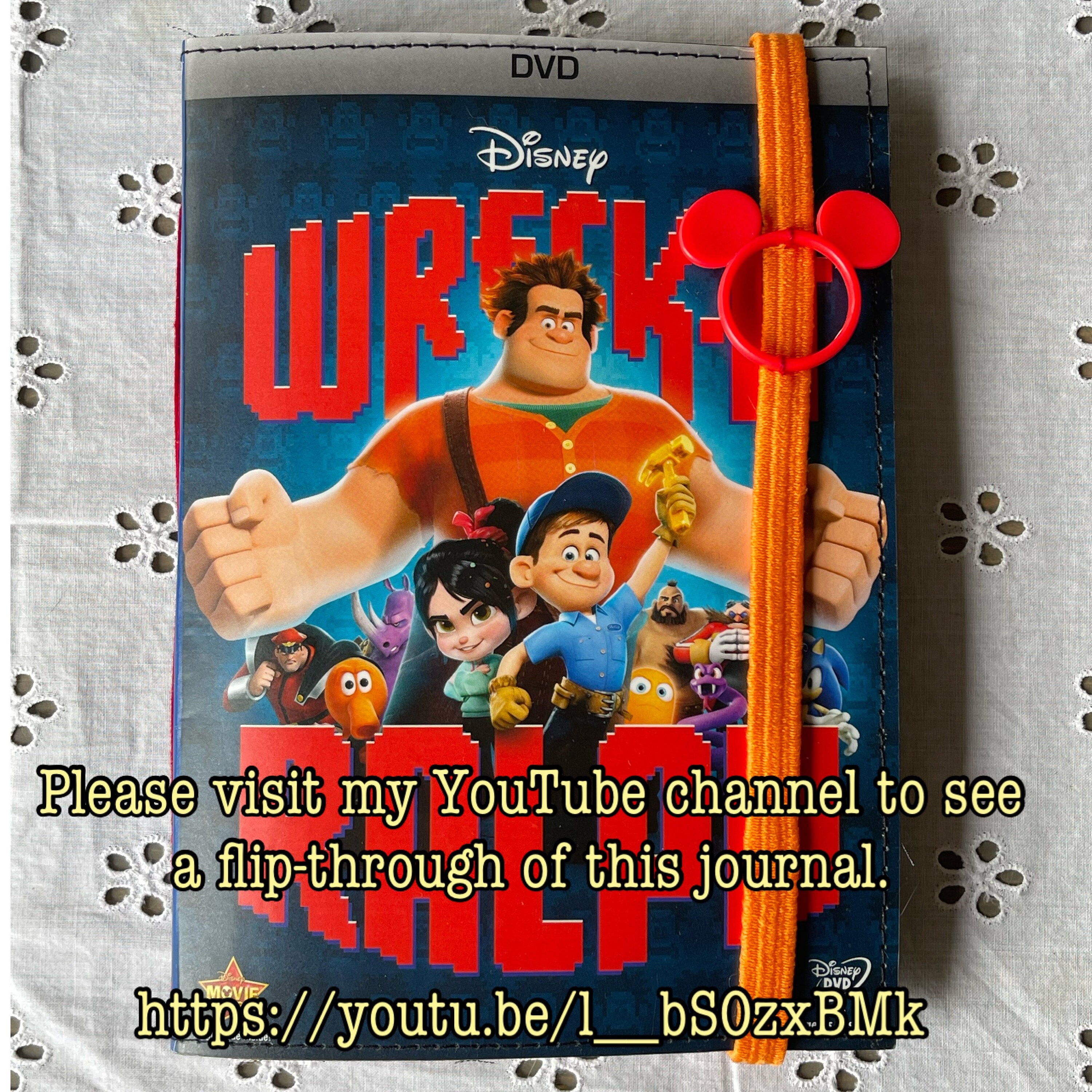 Disneys Wreck It Ralph Upcycled DVD Cover Junk Journal Scrapbook ...