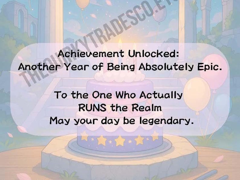 Anime Birthday Card | Male Receptionist | Printable PDF - Etsy