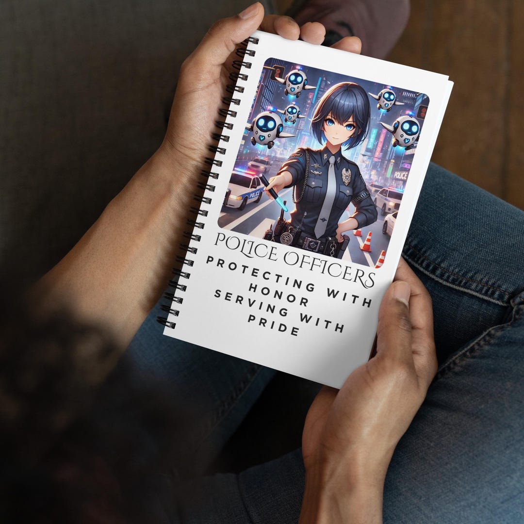 Anime Notebook | Female Police Officer Journal Gift - Etsy