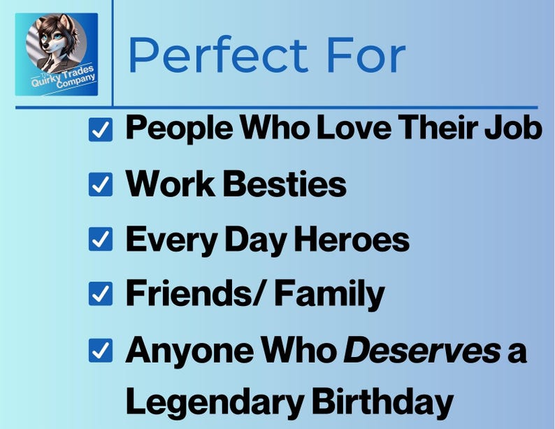 Anime Birthday Card | Female Receptionist | Printable PDF - Etsy