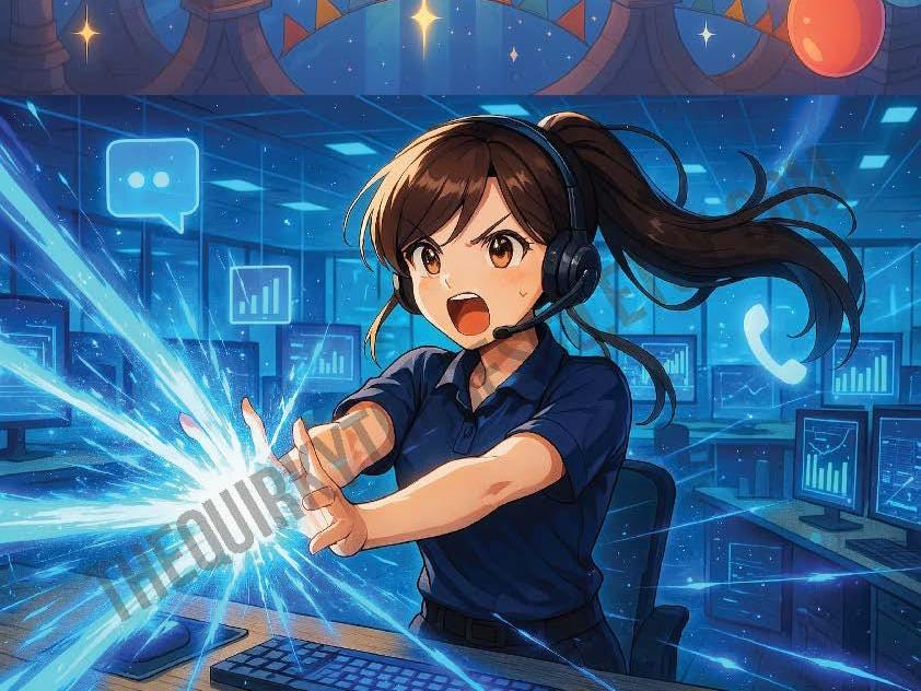 Anime Birthday Card | Female Call Center Associate | Printable PDF - Etsy