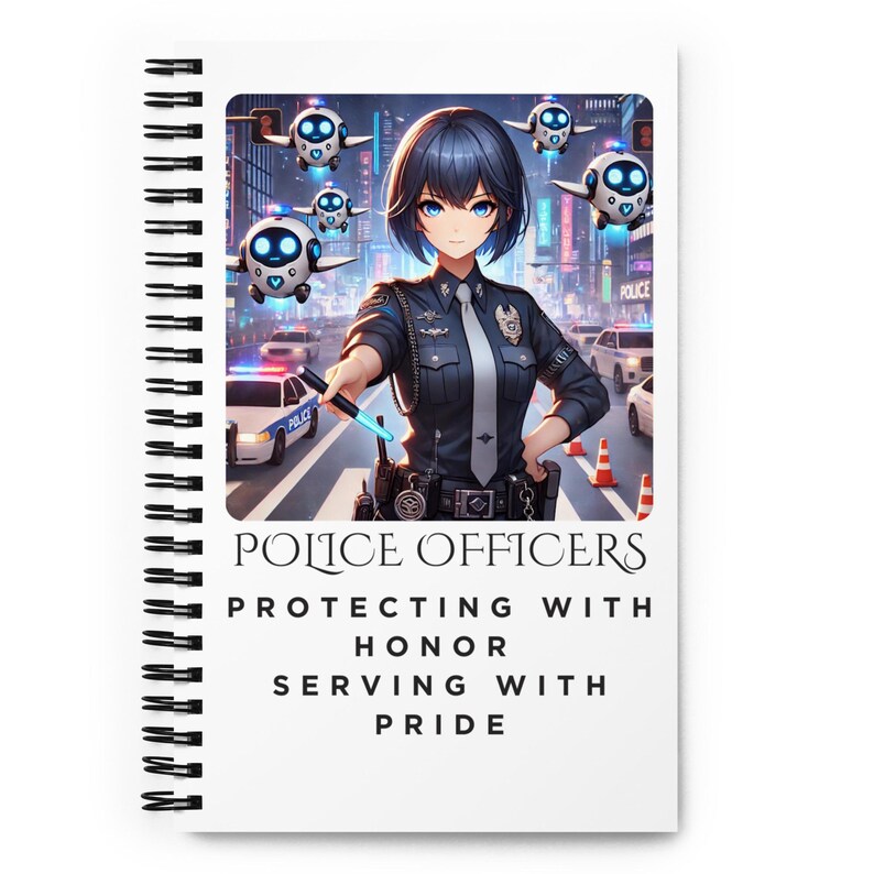 Anime Notebook | Female Police Officer Journal Gift - Etsy