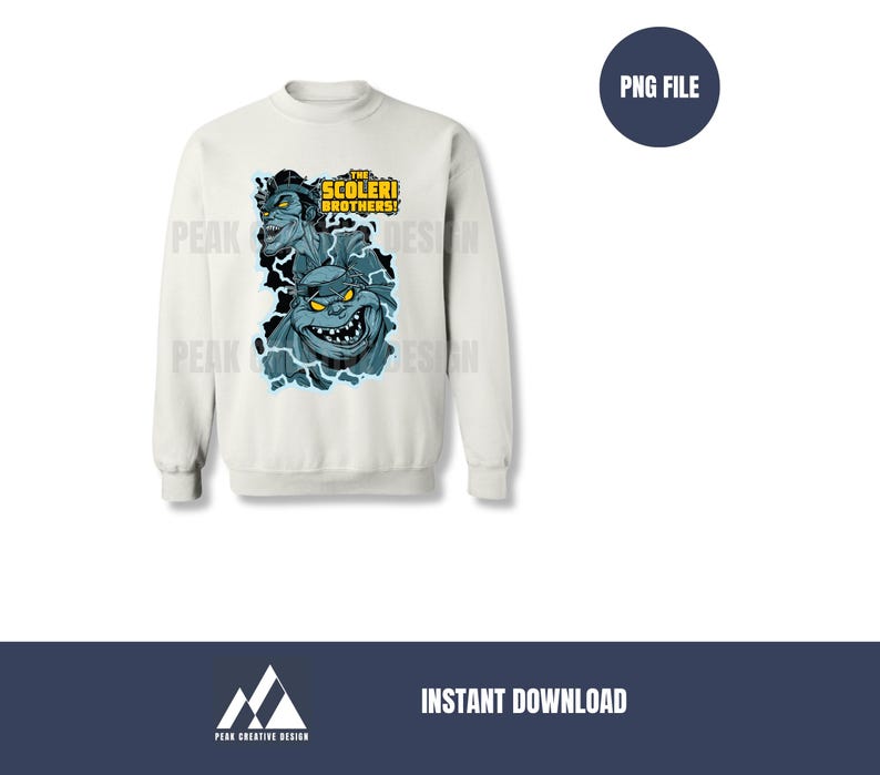 Scoleri Brothers Ghost PNG | Retro Horror Cartoon Design for T-shirts ...