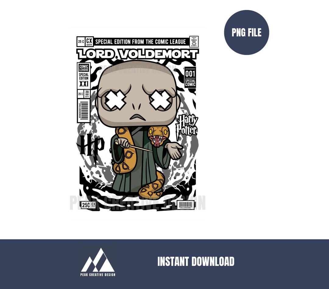 Harry Potter Villain PNG | Lord Voldemort Comic Style Clipart for ...
