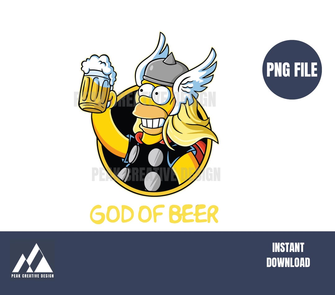 Thor Beer Parody PNG | God of Beer Digital File | Funny Cricut ...
