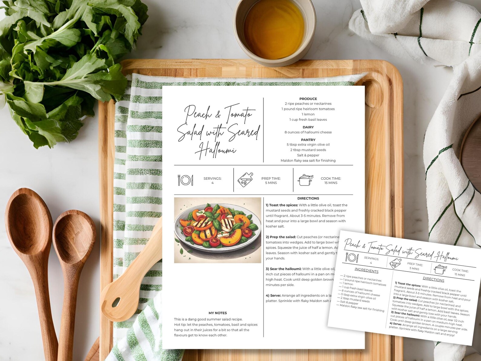 Editable Recipe Template for Recipe Card Recipe Template for Editing ...
