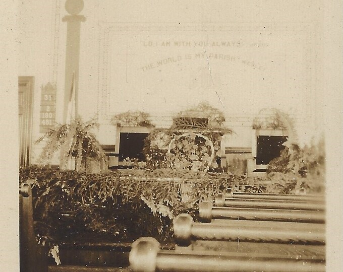 1930's Funeral at Old Church Sanctuary Original Vintage Photo - Etsy
