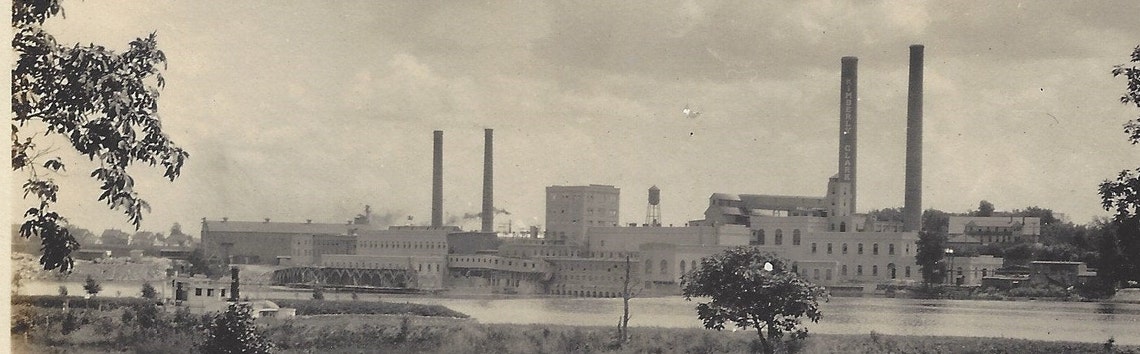 1920's Kimberly Clark Paper Mills in Kimberly Wisconsin | Etsy