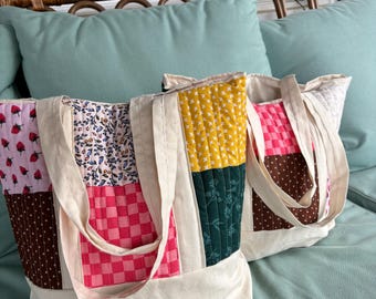 PDF Quilted Lunch Bag Tote Pattern - Etsy