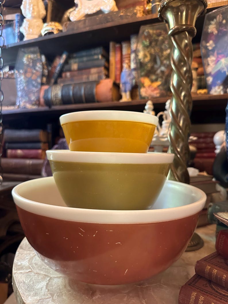 Americana Pyrex Nesting Bowl Set of 3 - Etsy