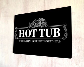 Hot tub sign | Etsy