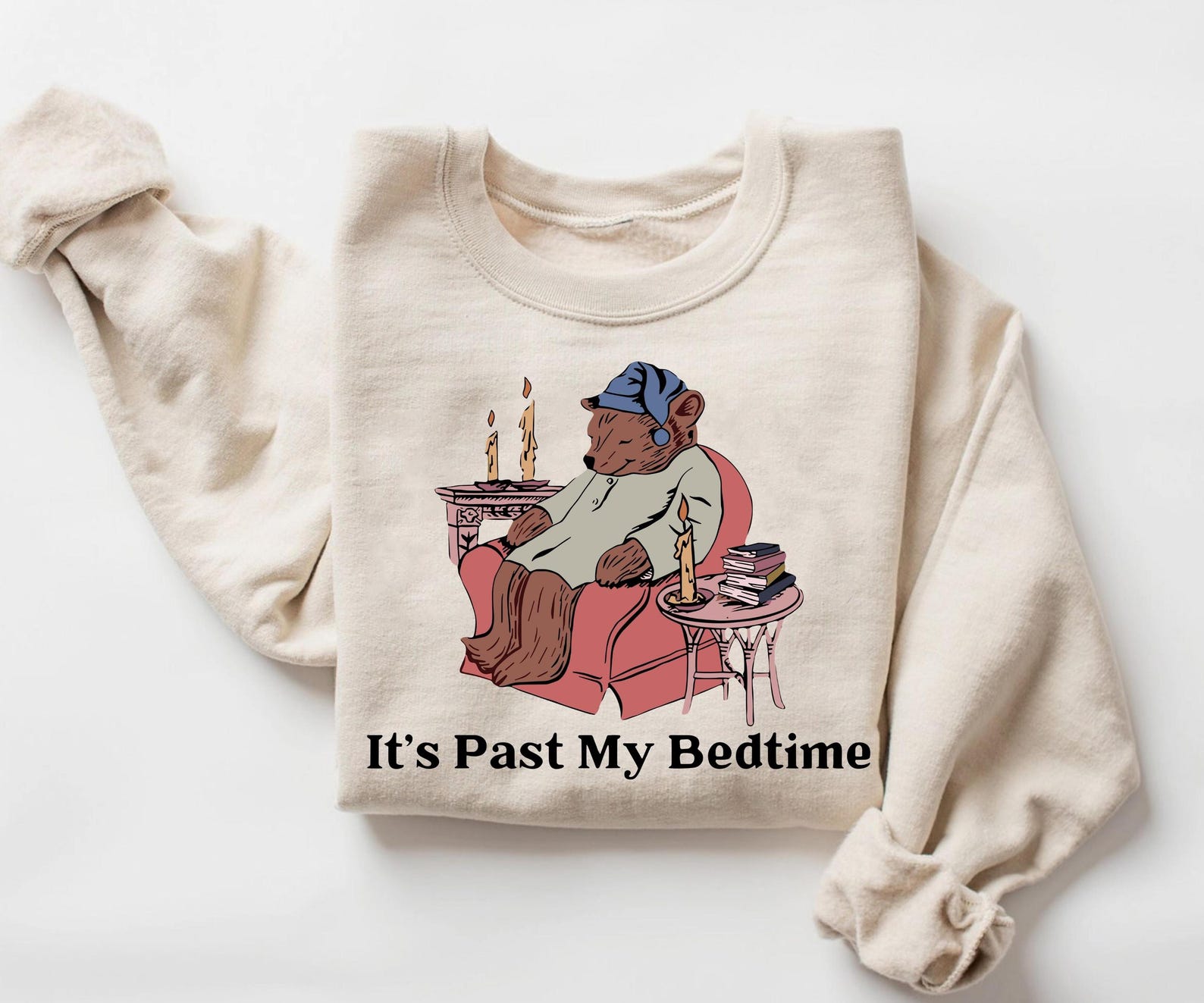 It's Past My Bedtime Sweatshirt, Funny Sleppy Bear Sweater, Y2k ...