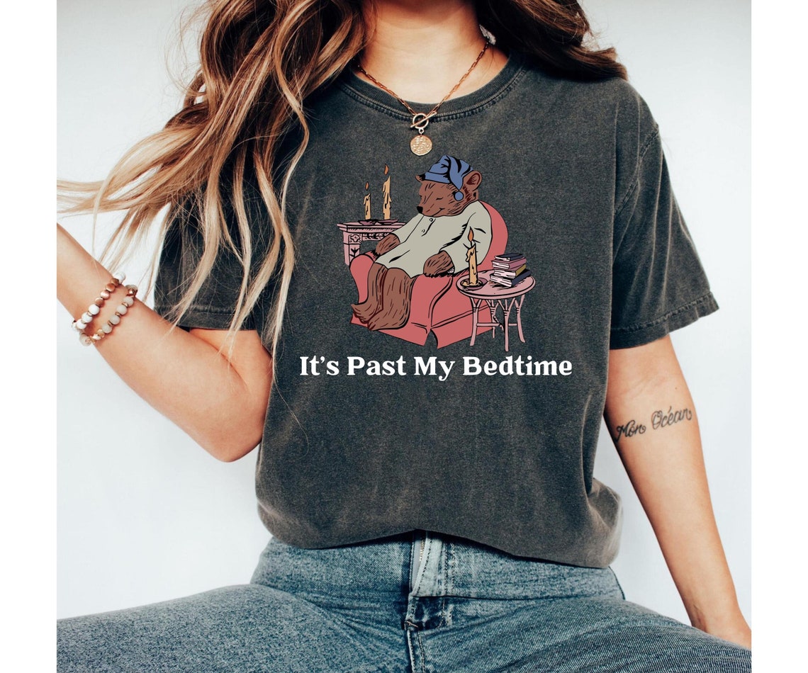 It's Past My Bedtime Sweatshirt, Funny Sleppy Bear Sweater, Y2k ...