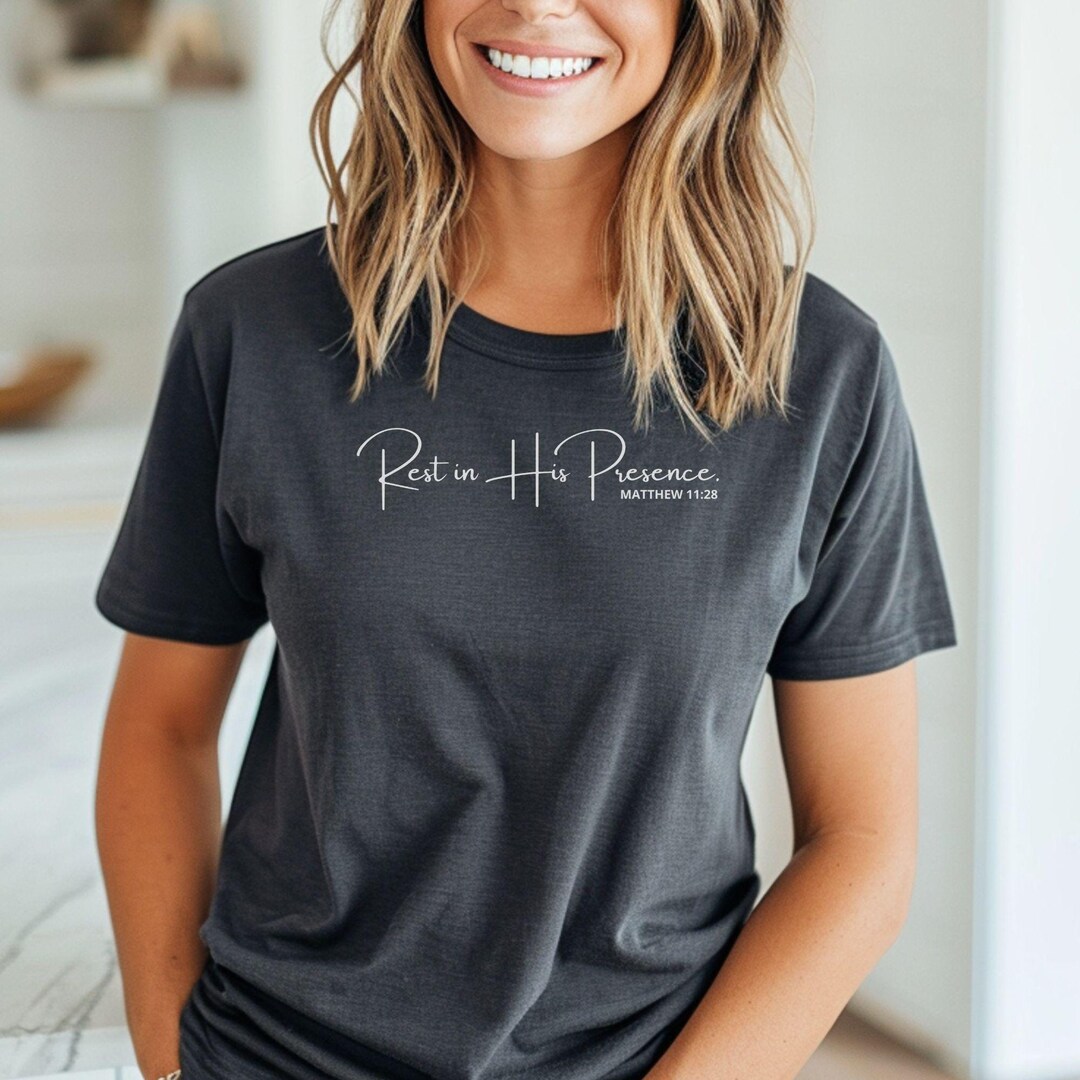 Rest in Peace - Christian Bible Verse Unisex Tee | Encouragement Gift ...