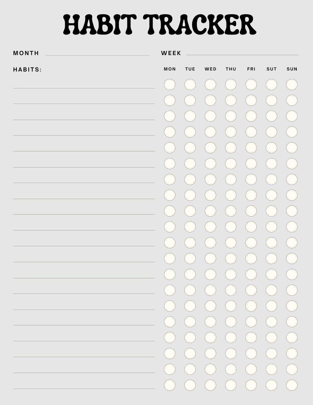 Clean Habit Tracker PDF – Build Daily Cleaning Habits & Stay Organized ...