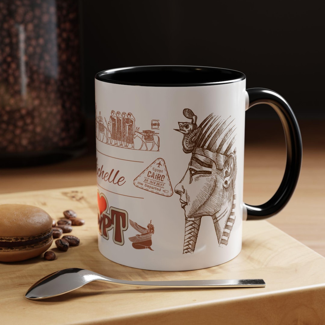 Egypt Pharaoh Mug, Ancient Egyptian Art Coffee Mug, Personalized Gift ...