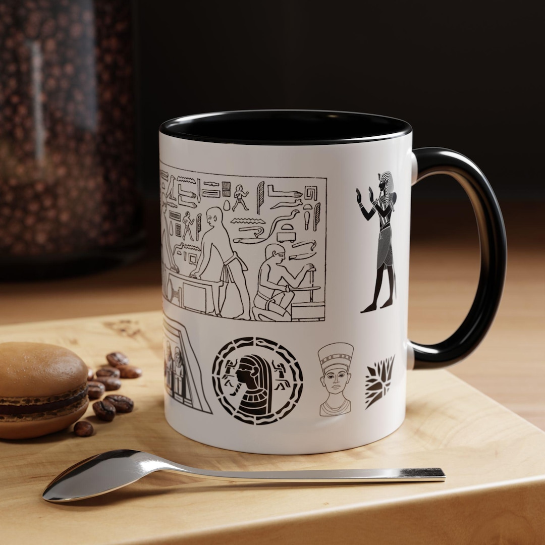 Ancient Egypt Pharaoh Mug, Egyptian Themed Coffee Cup, King Tut ...