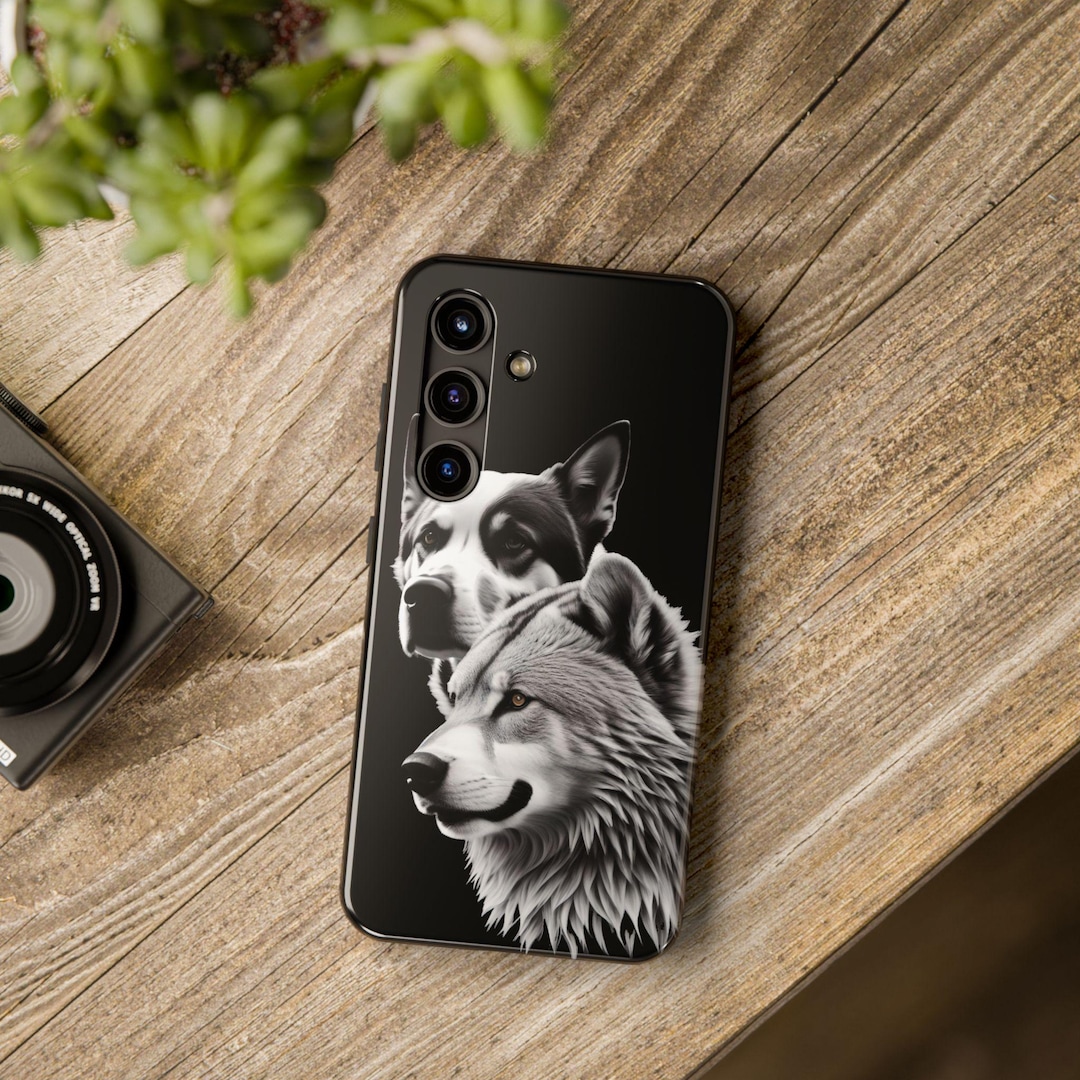 Powerful Wolf Phone Case | Bold and Elegant Black Design for iPhone 16 ...
