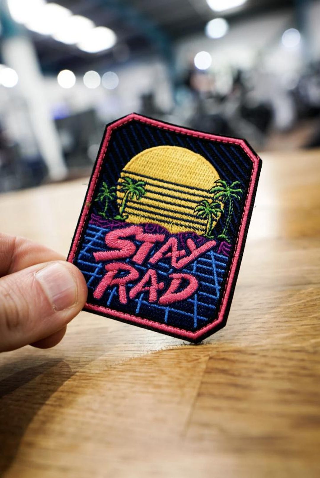 Stay RAD Embroidered Velcro Patch Gym Fitness Bag Badge (8x6cm) - Etsy