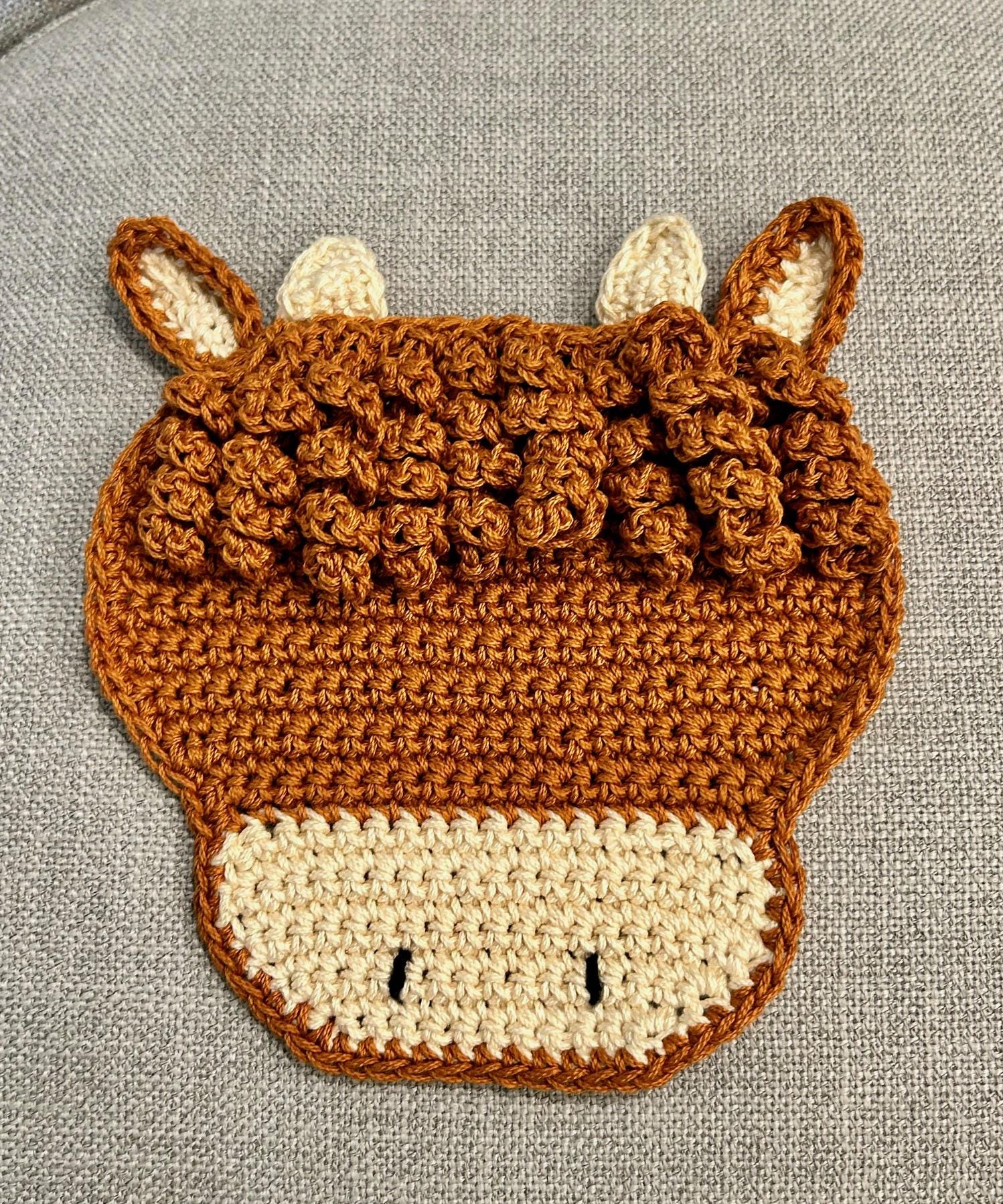 Crochet Potholders | Hot Pads - 'COW Collection' | Countertop Table ...