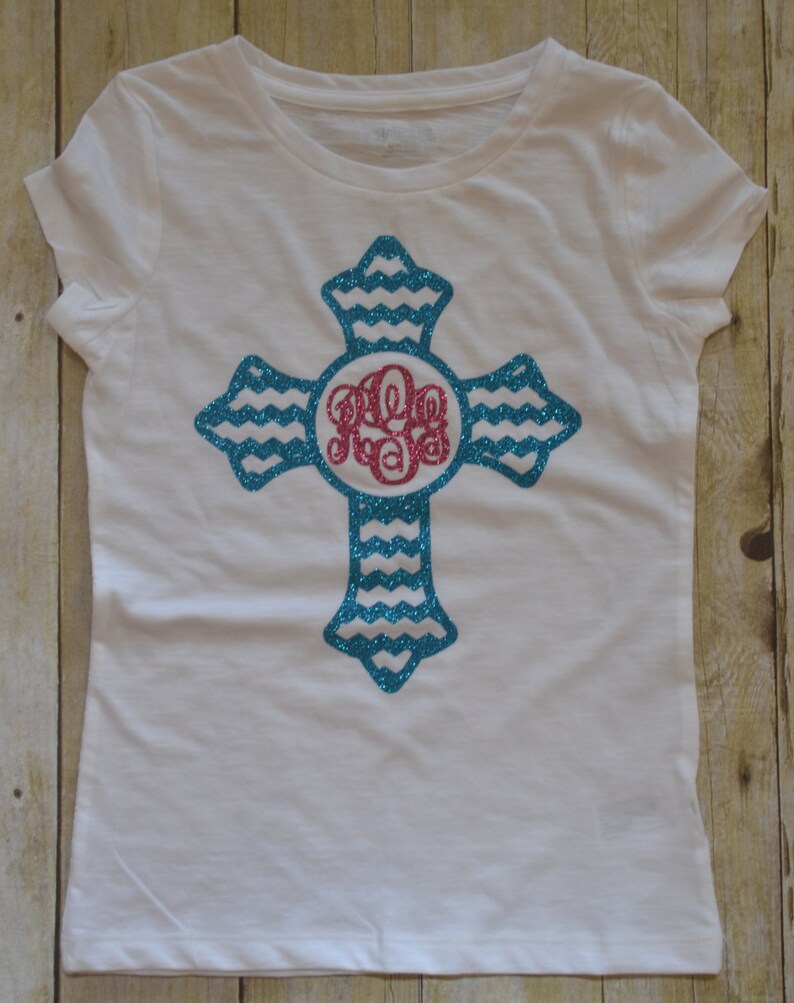 Girl's glitter vinyl shirt. | Etsy