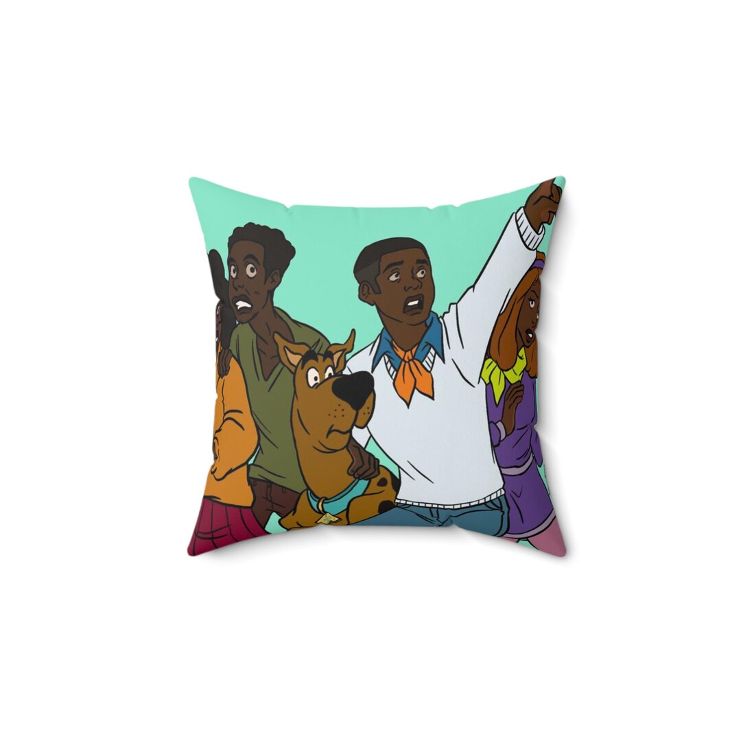 African American Scooby Doo Gang Pillow, Spun Polyester Square Pillow ...
