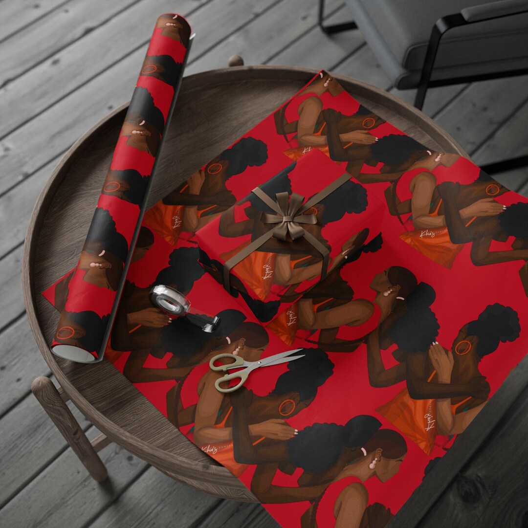 Sisterhood Wrapping Paper, Black Women Gift Wrap, Afrocentric Present ...