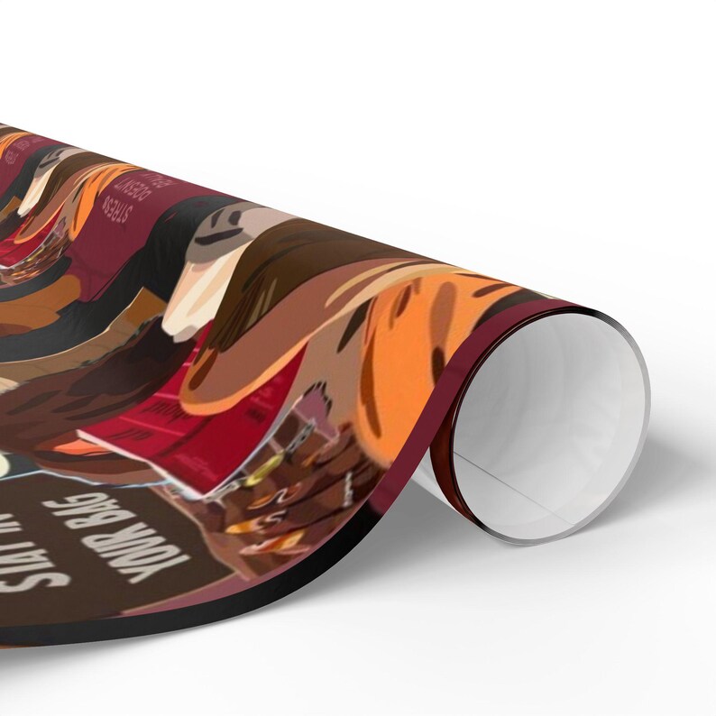 Self Love African American Wrapping Paper, Black Empowerment Gift Wrap ...