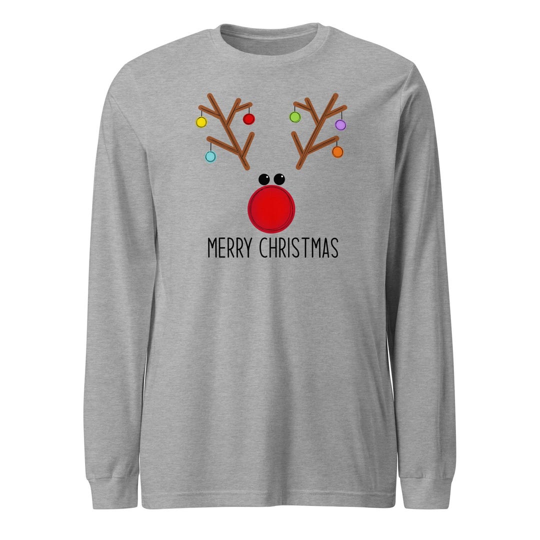 Rudolph Christmas Long Sleeve Shirt, Rudolph the Red Nose Reindeer ...