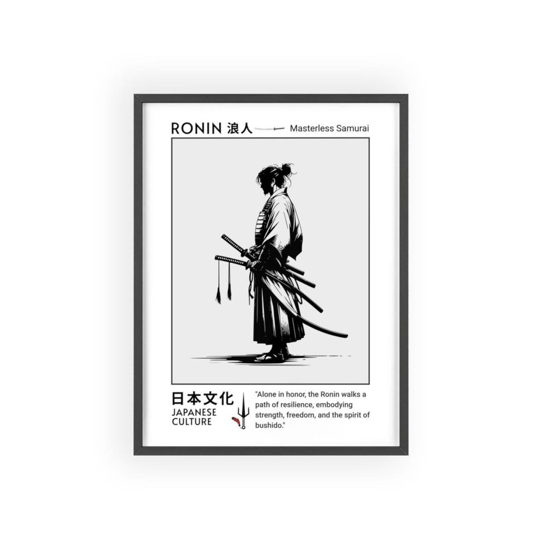 Ronin Samurai Print | Japanese Warrior Art Print | Zen Samurai Wall Art ...