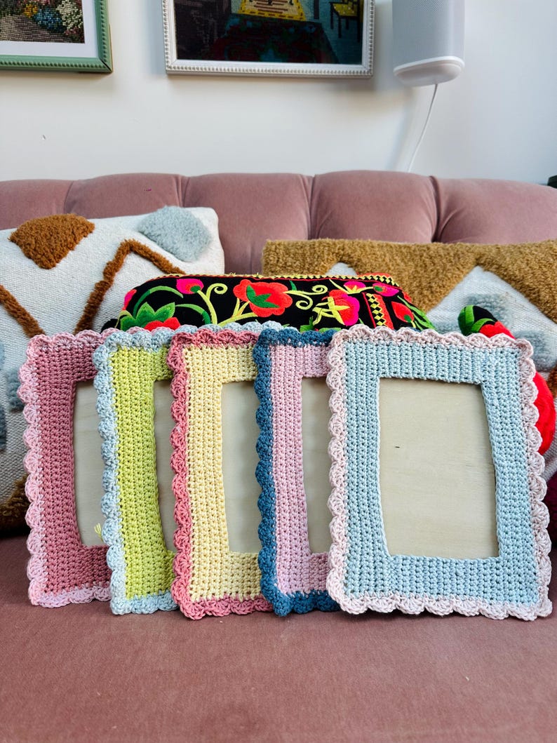Beginner-friendly Crochet Picture Frame Pattern - Etsy
