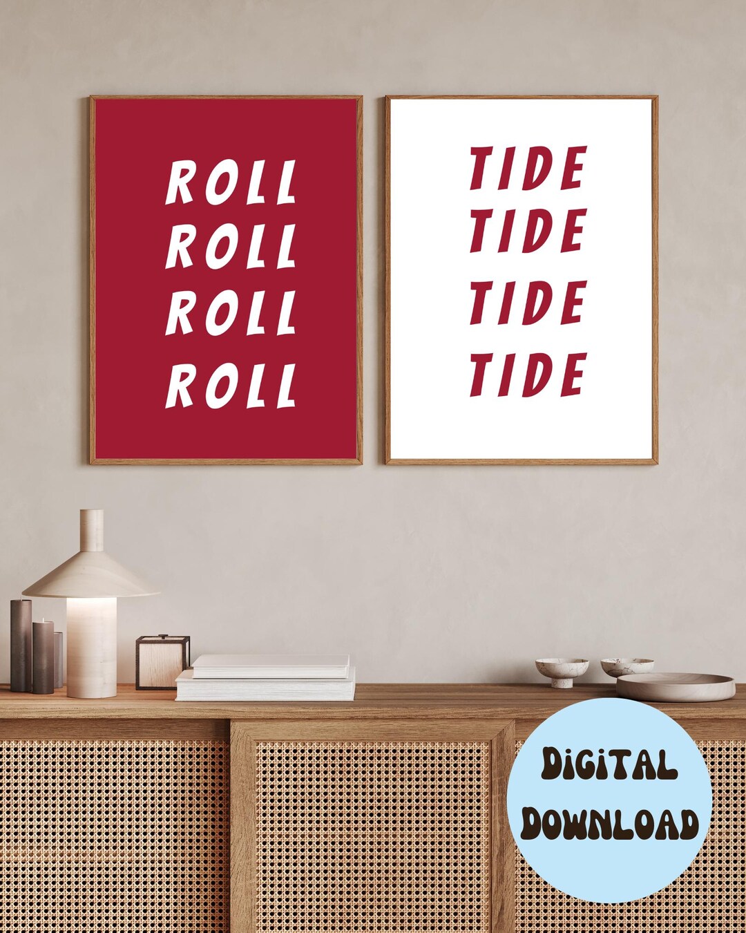 Roll Tide Repeating Poster Set - Etsy
