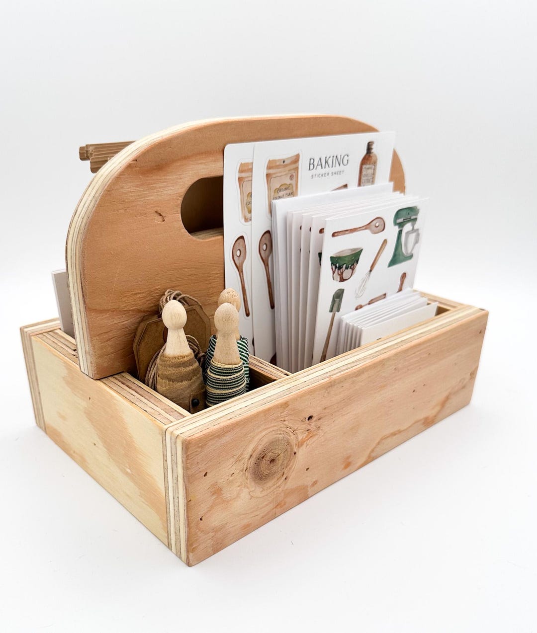 Baking Themed Wooden Gift Caddy Set - Etsy