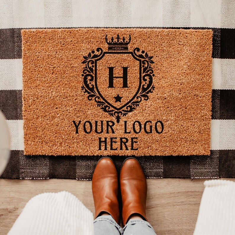 Custom Logo Doormat , Personalized Welcome Mat, New Home or ...