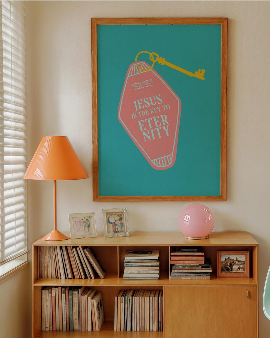 Wes Anderson Inspired Christian Art Print: Jesus Key (digital Download ...