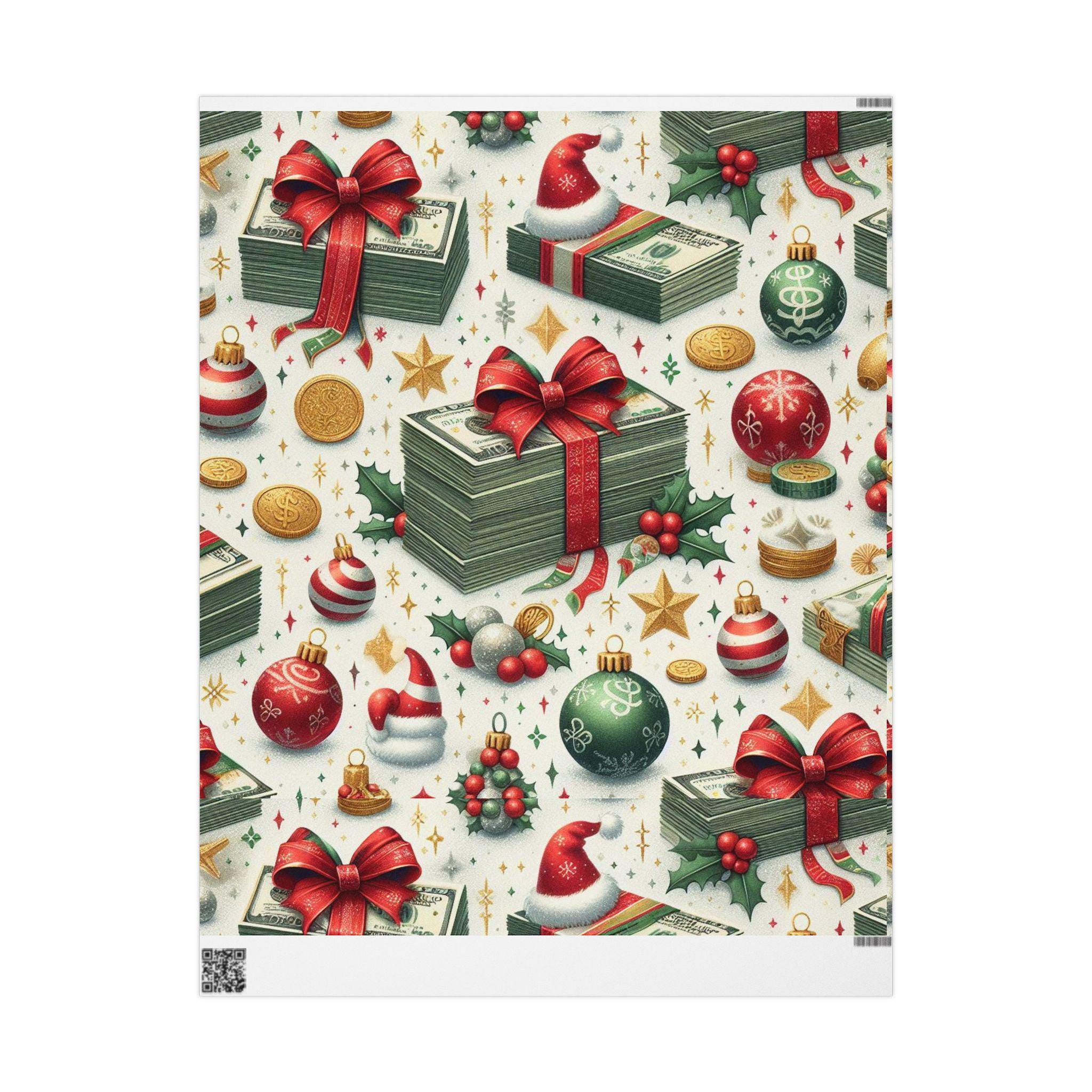 Money Wrapping Paper, Cash Gift Wrap, Currency Present Packaging ...
