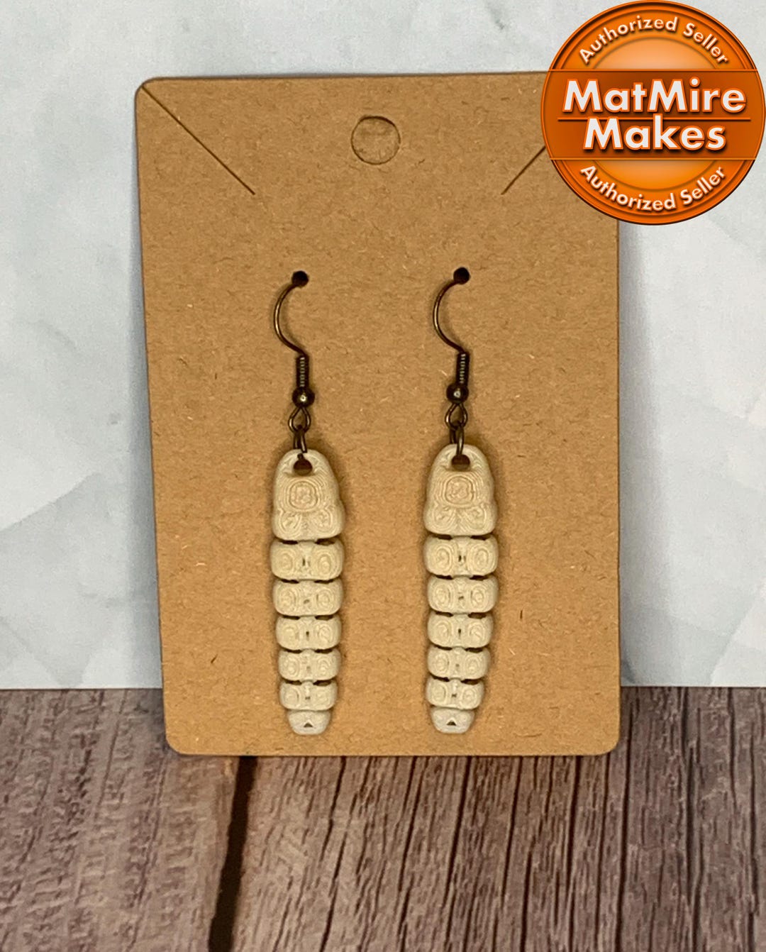 3D Printed Rattlesnake Rattle Earrings - Etsy