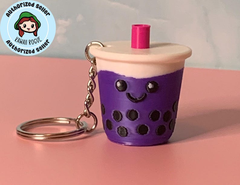 Boba Tea Keychain - Etsy