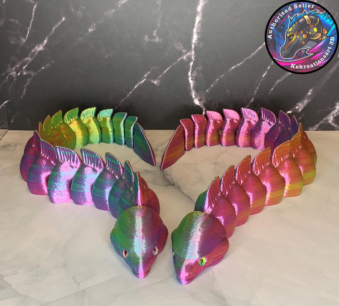 Articulated Shimmering Eel - Etsy