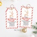 Magic Reindeer Food Label Tag Printable, Christmas Gift Tag, Reindeer ...