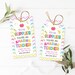 Teacher Appreciation Tags, Editable End of School Year Appreciation ...