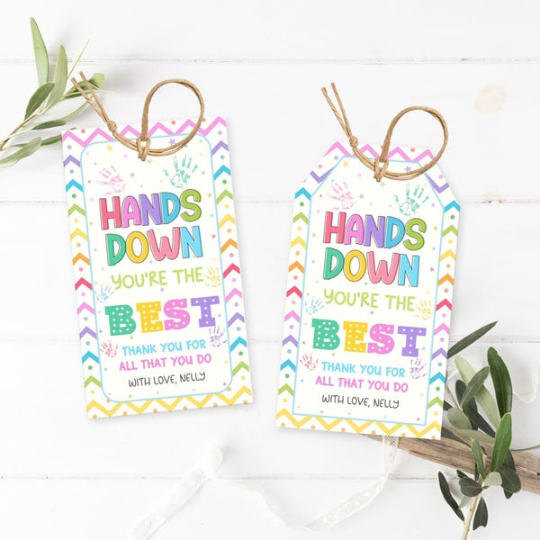 Hands Down Best Teacher - Etsy