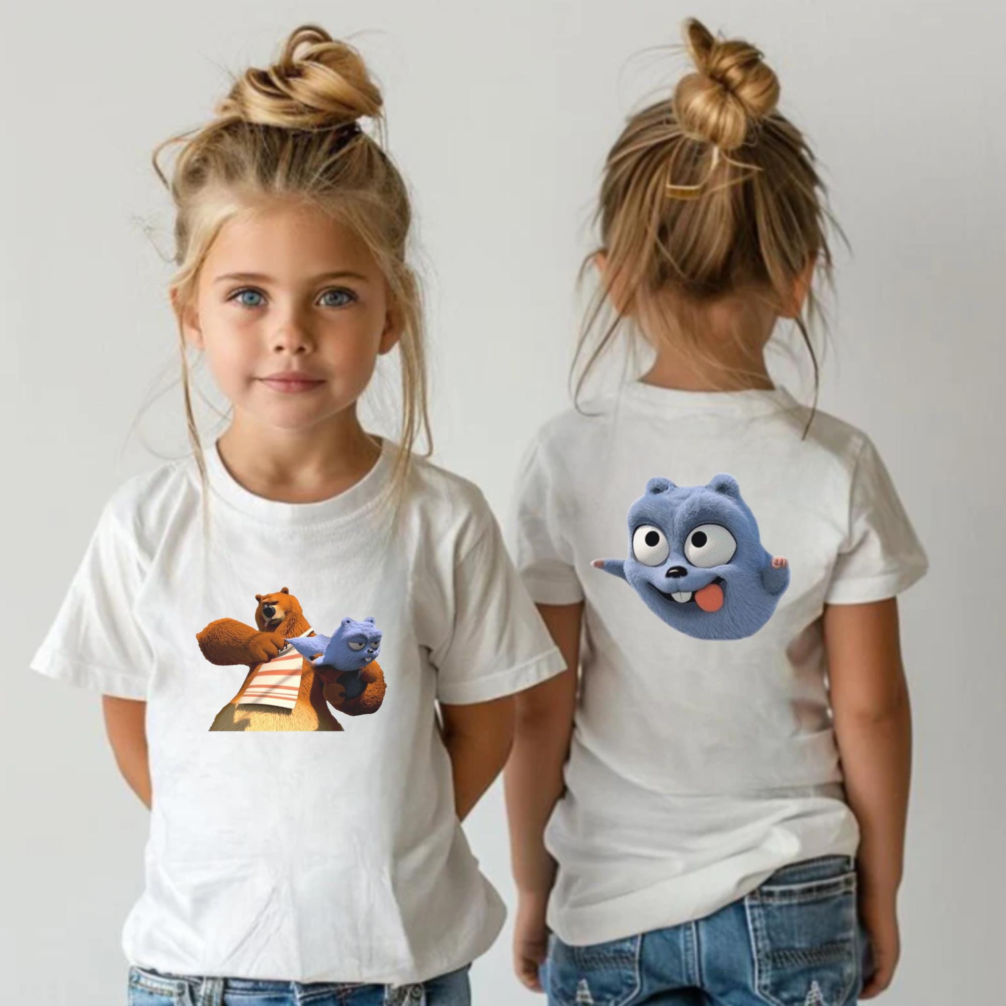 Grizzy and Lemmings T-shirt for KIDS, TABODI Lemmings and the Bear T ...