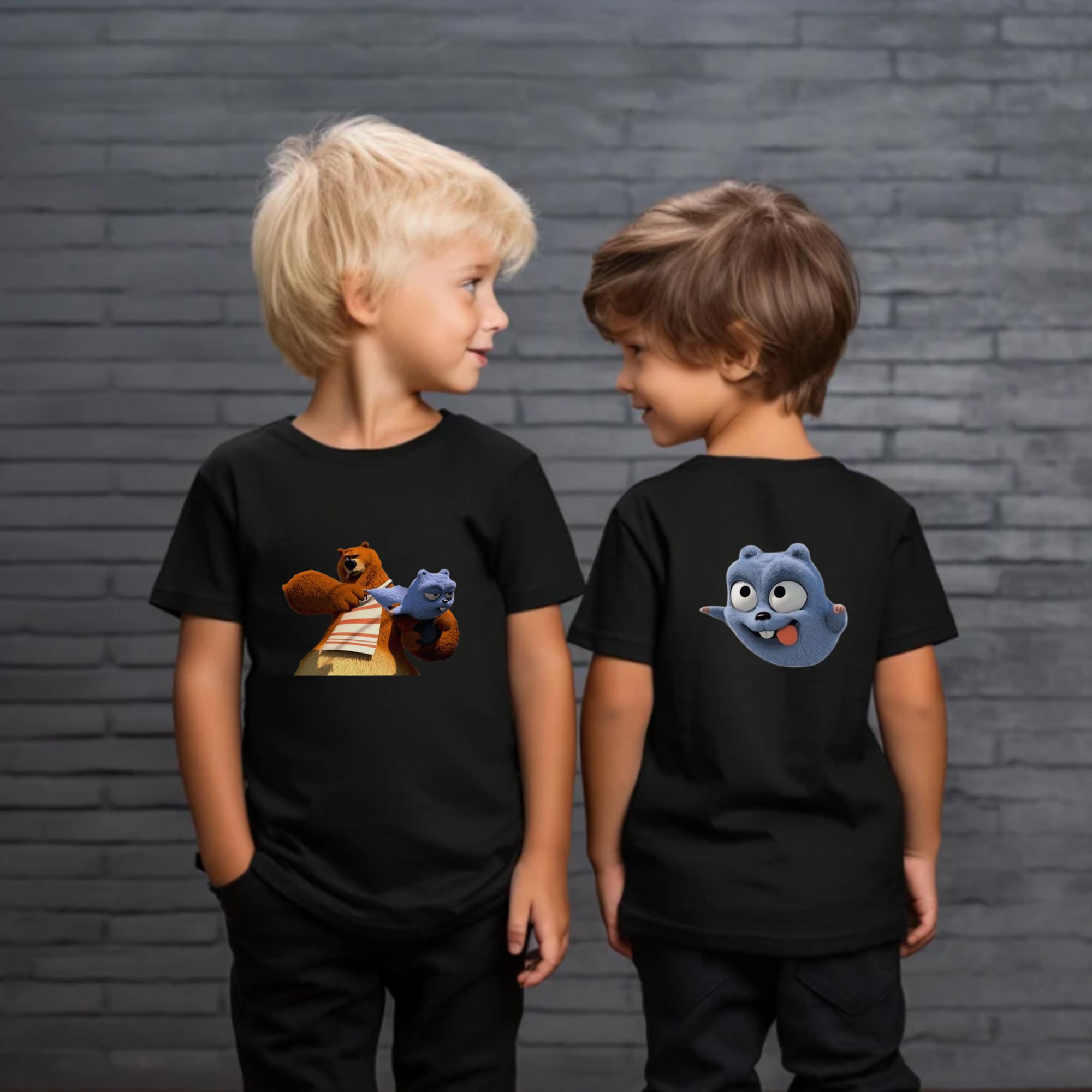 Grizzy and Lemmings T-shirt for KIDS, TABODI Lemmings and the Bear T ...