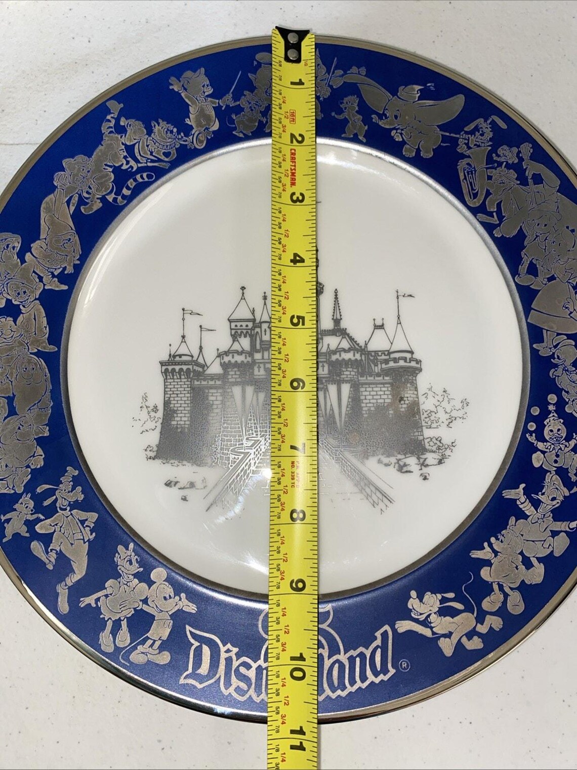 Vintage 1980 Disneyland 25 Anniversary Disney Castle Plate Limited ...